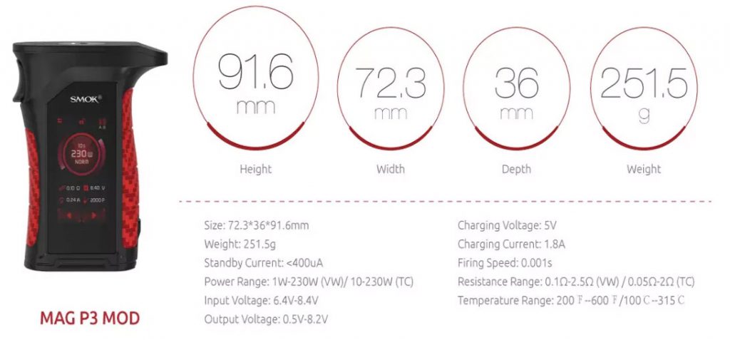 Smok Mag P3 Box Mod Kit $35.74 - Cheap Vaping Deals