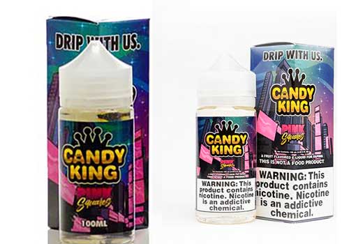Candy King Pink Squares Vape Juice 100mL - $6.40 - Cheap Vaping Deals